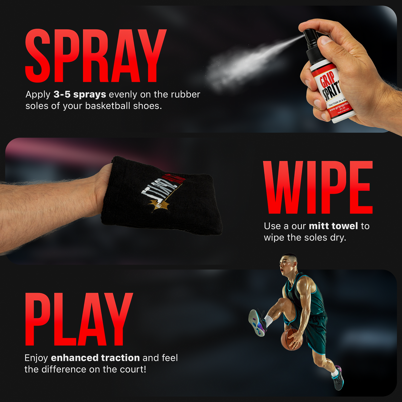 Grip Spritz - Basketball Shoe Grip Spray