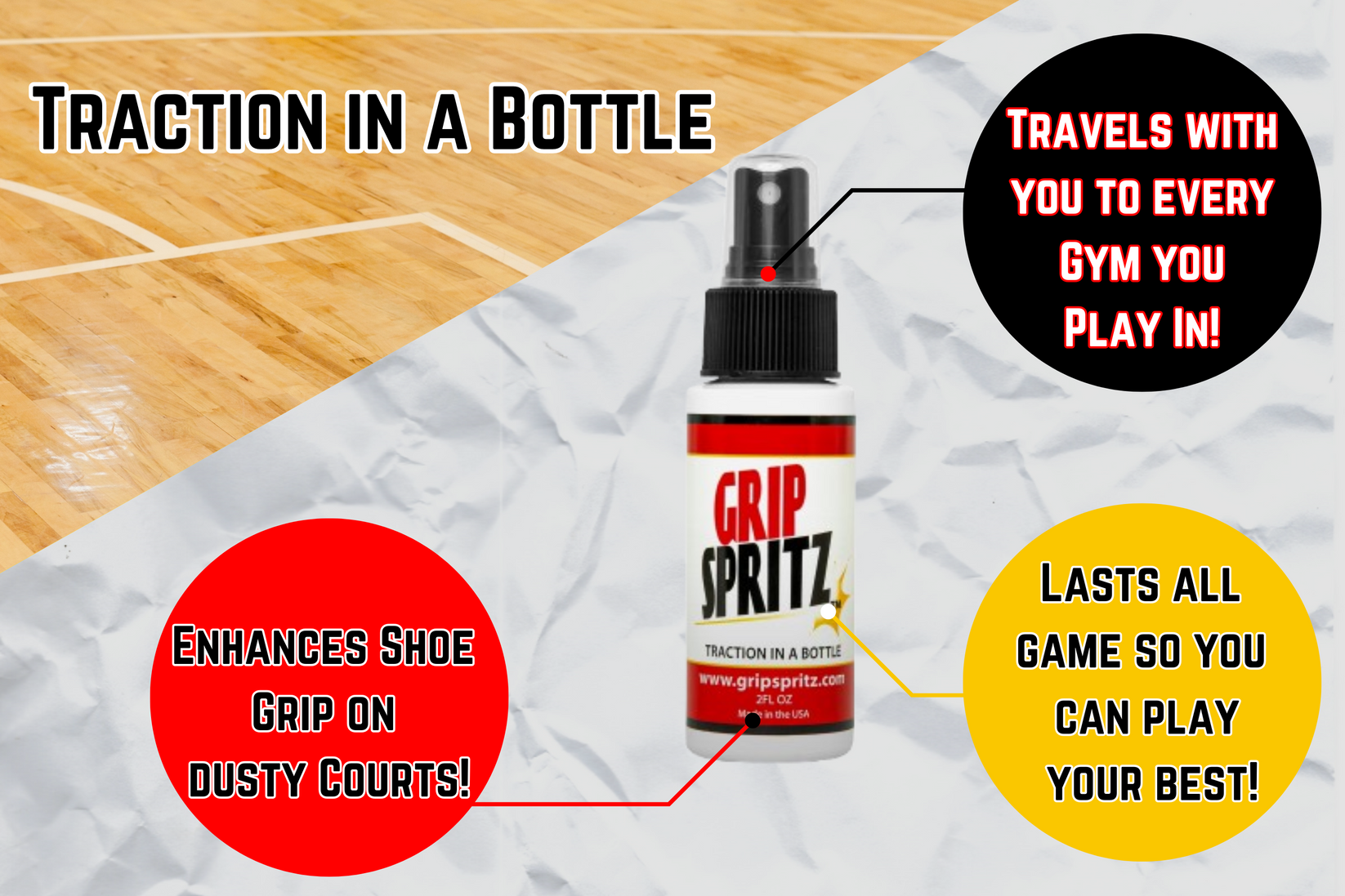 Grip Spritz - Basketball Shoe Grip Spray